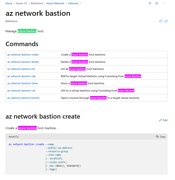 Typo "Azure bastion"→"Azure Bastion" · Issue #22846 · Azure/azure-cli · GitHub