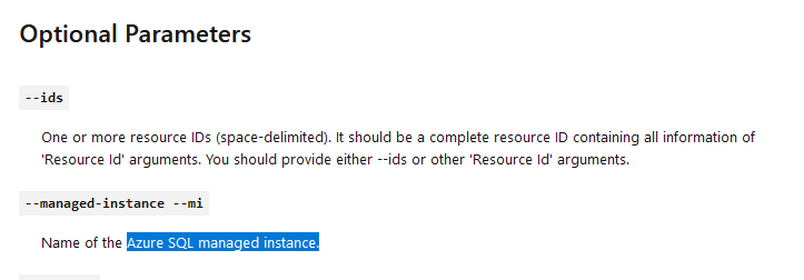 Typo Azure Sql Managed Instance→azure Sql Managed Instance · Issue 26534 · Azureazure