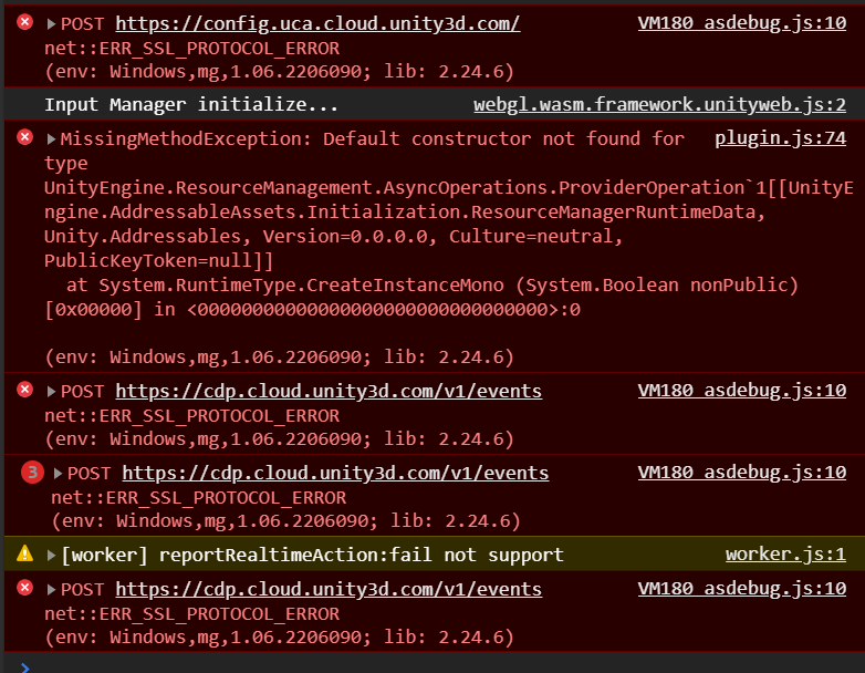 小游戏使用addressables异步加载报错 · Issue 107 · Wechat Miniprogram Minigame Unity Webgl Transform · Github