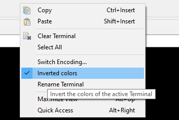 Color escape codes make the class name invisible (because they're the ...