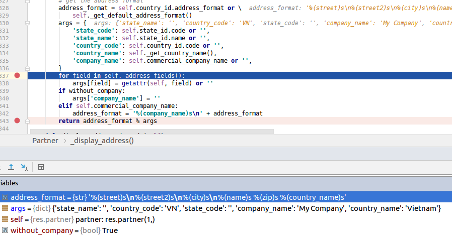 Odoo 12.0-20181015 (Community Edition) Nightly Employees KeyError ...