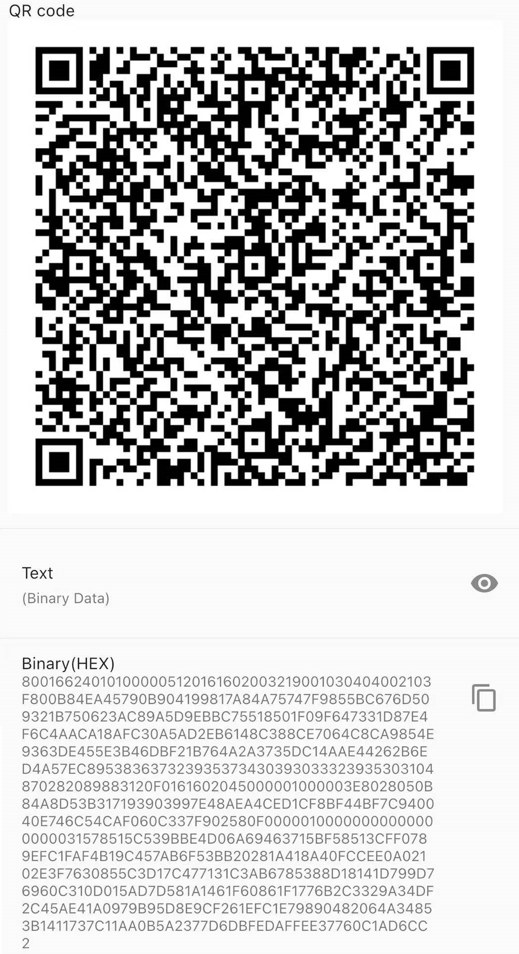 binary hex模式如何使用？ · Issue #58 · ushelp/EasyQRCodeJS · GitHub