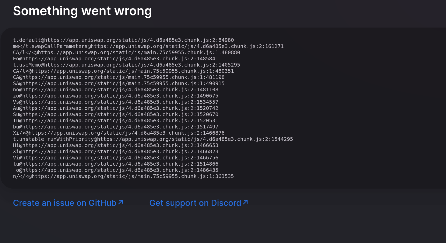 App Crashes After Signing Allowance · Issue 1548 · Uniswapinterface 