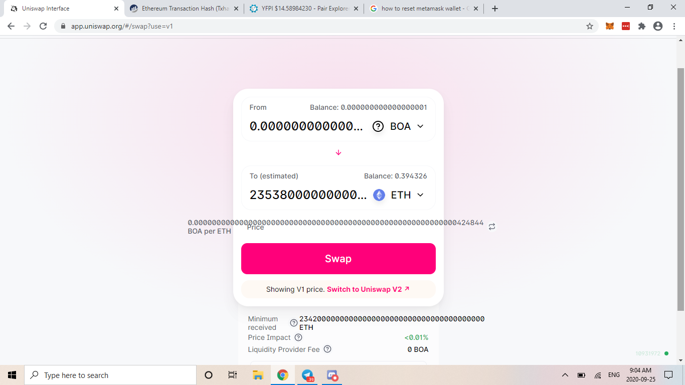 App recommends using v1 and then everything breaks · Issue #1132 · Uniswap/interface · GitHub