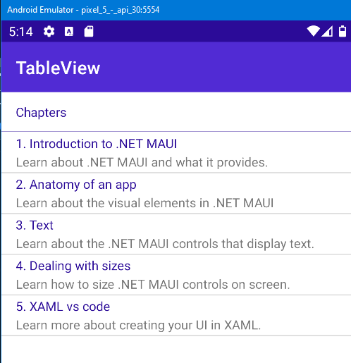 TableView Intent seems not to have any effect on layout · Issue #7998 · dotnet/maui · GitHub