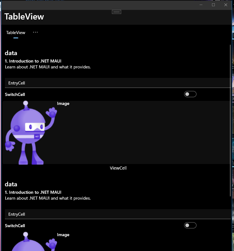 TableView Intent seems not to have any effect on layout · Issue #7998 · dotnet/maui · GitHub