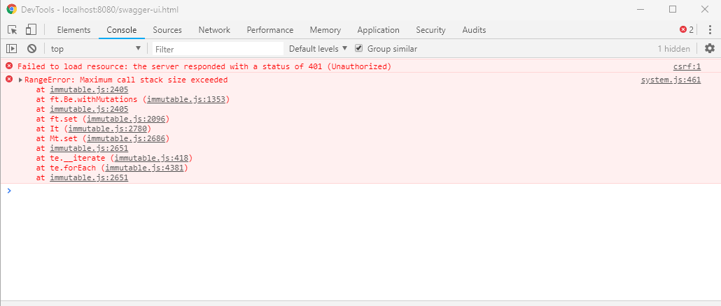 292 Object Self Reference Crashes Swagger Ui · Issue 4707 · Swagger Apiswagger Ui · Github
