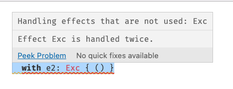 Explicitly handling the same effect twice should be fine · Issue #146 · effekt-lang/effekt · GitHub