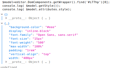 Get all the style value by ID · Issue #1315 · GrapesJS/grapesjs · GitHub