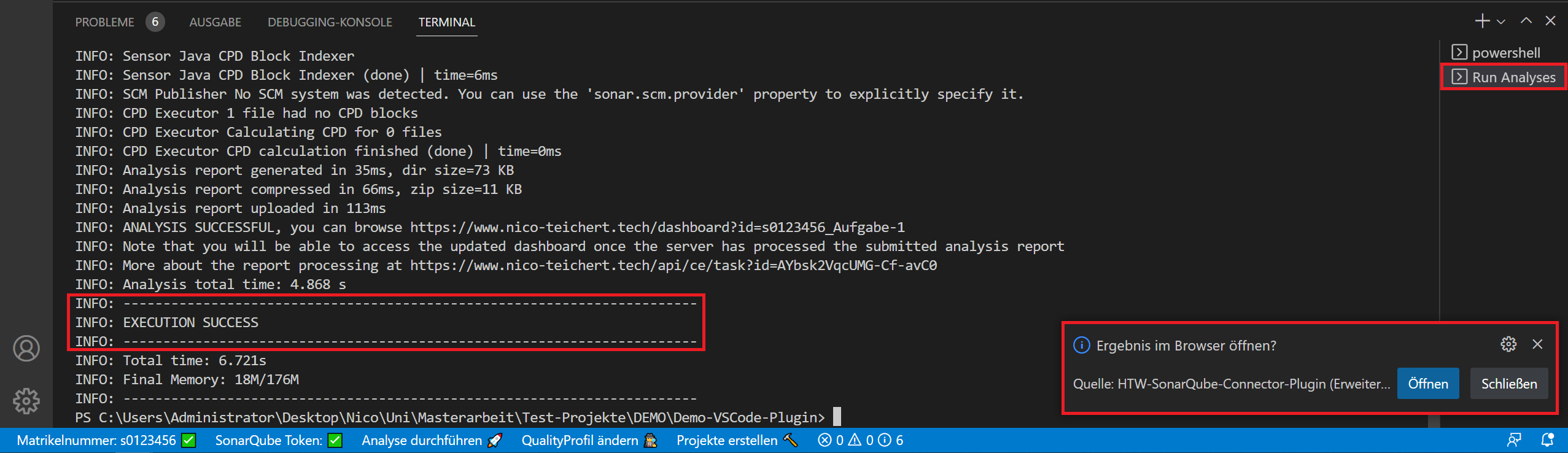 GitHub - TeiNico/HTW-SonarQube-Connector-Plugin