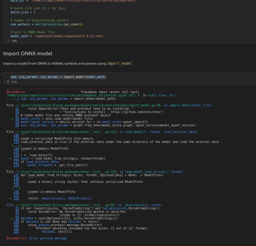 Protobuf error in Onnx Model Zoo github repo when validating models · Issue #12235 · microsoft ...