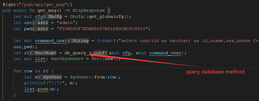 Prompt For Calling The Method Of Connecting To The Database · Actix Actix Web · Discussion 2826 3534