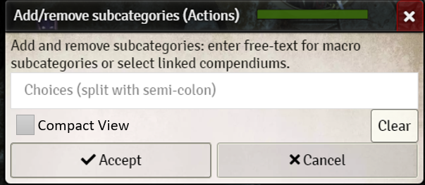 Tab Category Setting: Compact Mode for Feats, Spells, etc. · Issue #221 · Drental/fvtt ...