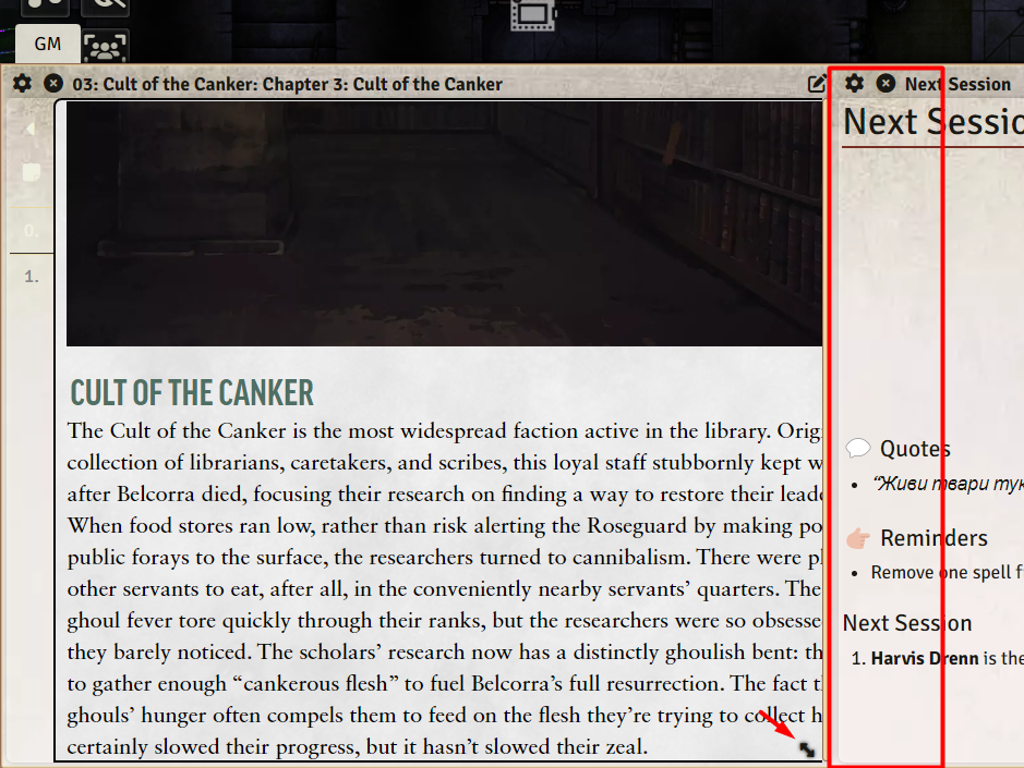 Improvements to V10 Journal Book handling · Issue #153 · ElfFriend-DnD/foundryvtt-gmScreen · GitHub