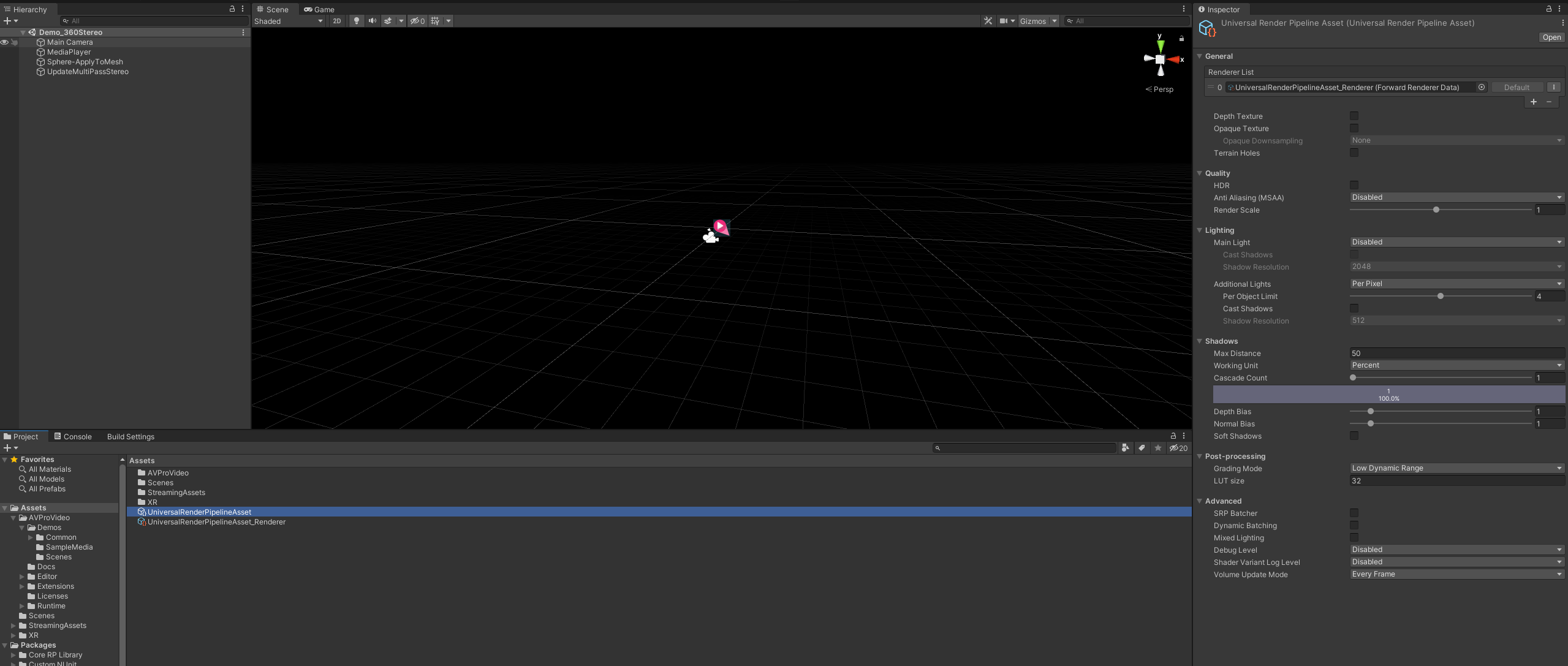 OES / Android (Quest 2) URP - Video Black screen · Issue #1142 · RenderHeads/UnityPlugin ...