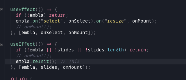 Initial Carousel Blank · Issue #263 · davidjerleke/embla-carousel · GitHub
