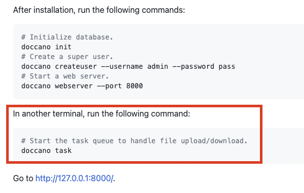 doccano上传文件后，页面一直转圈圈 · Issue #2287 · PaddlePaddle/PaddleNLP · GitHub