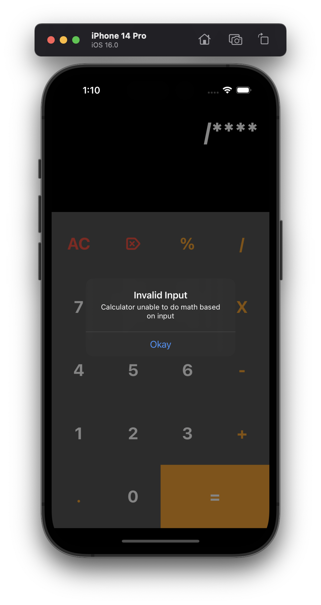 GitHub - GokceKahraman/Calculator: Swift calculator app