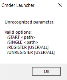 TASK switch not recognized · Issue #1799 · cmderdev/cmder · GitHub