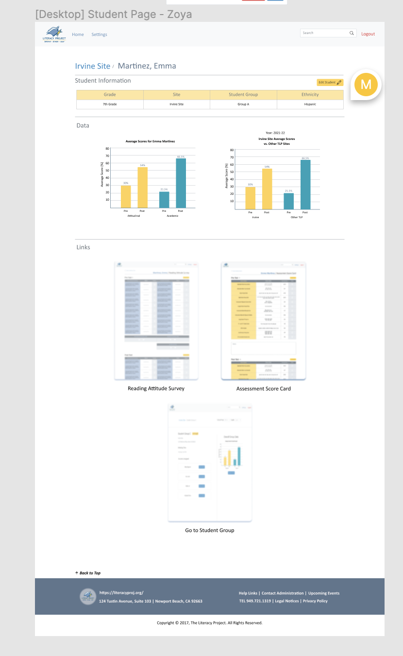 Create Student Page · Issue #90 · ctc-uci/the-literacy-project-frontend · GitHub