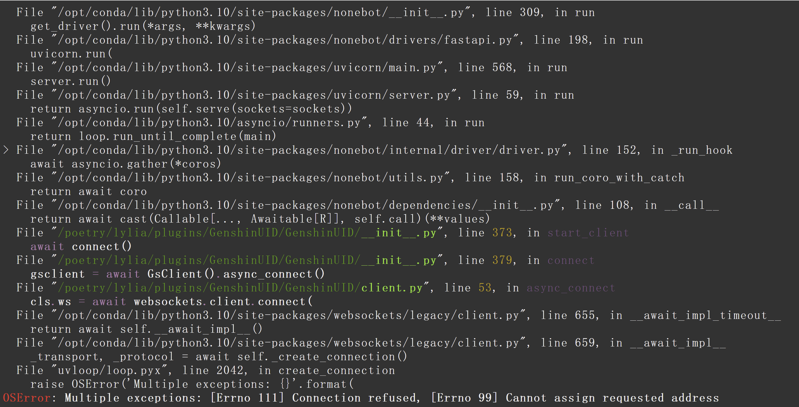 Docker安装v4时提示连接失败 · Issue 491 · Kimigaiiwuyi Genshinuid · Github