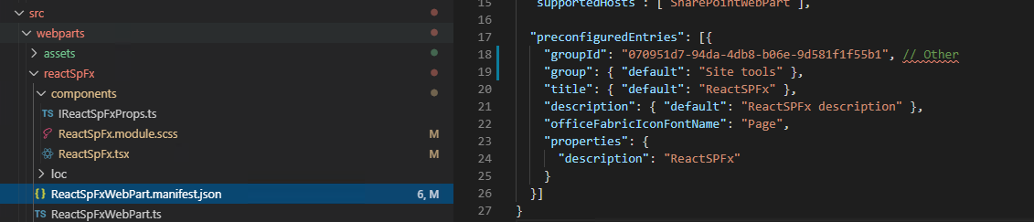 SPFx WebPart: group/category of the WebPart · Issue #4982 · SharePoint/sp-dev-docs · GitHub