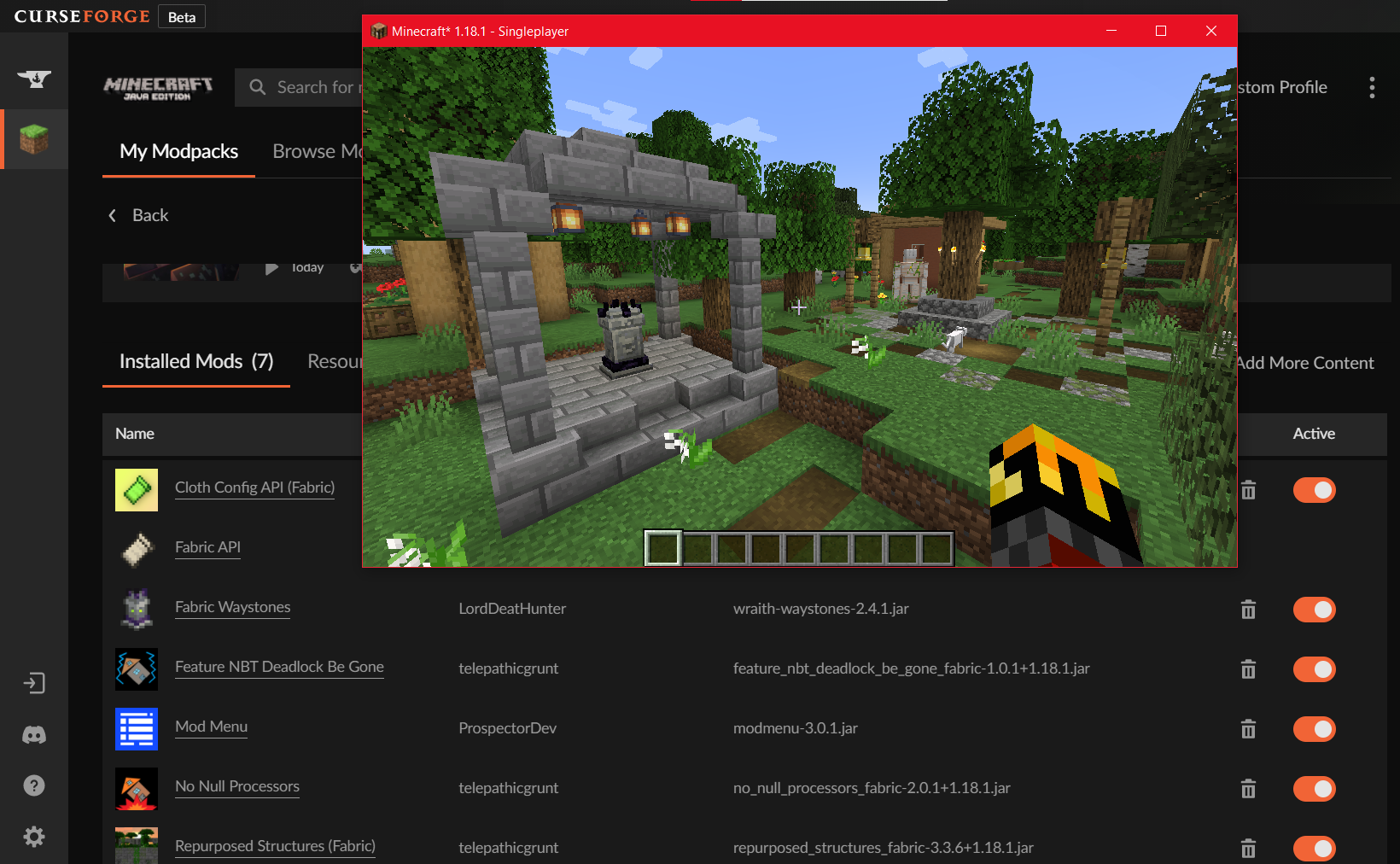 C2ME Repurposed Structure fails to generate structure with default ...