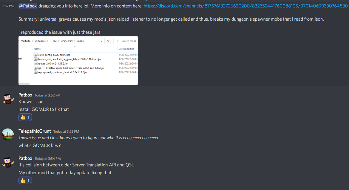 Inspecio with certain other mods causes RS to unable to get mobs for dungeons and structures ...