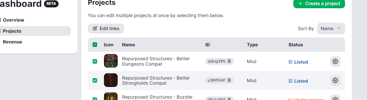 Manage Project could use a filter or respect past filter · Issue #848 · modrinth/knossos · GitHub