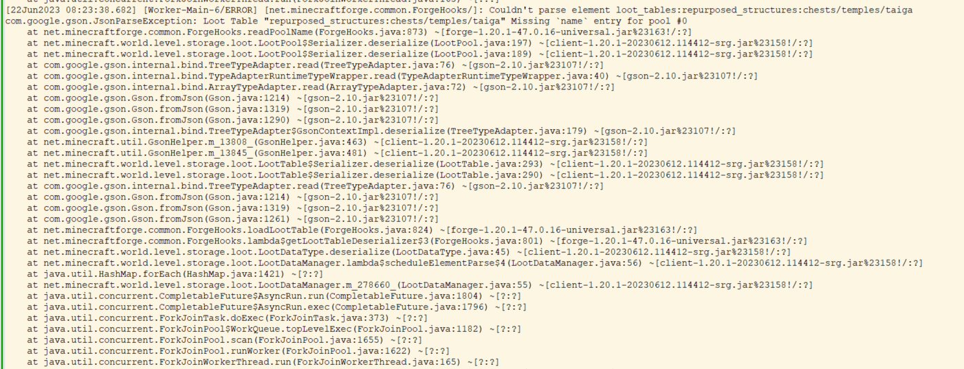 [1.20.1-47.0.16] Loot Table Pool Names being enforced breaks nearly all mod's loot tables ...