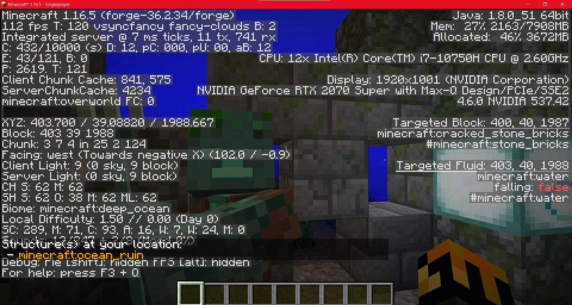 forge 1.16.5 launches crashes. · Issue #1 · TelepathicGrunt/WITS · GitHub