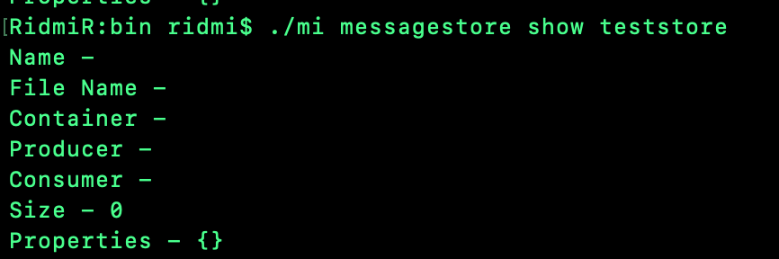 [CLI] - Incorrect message when trying to get information of undeployed ...