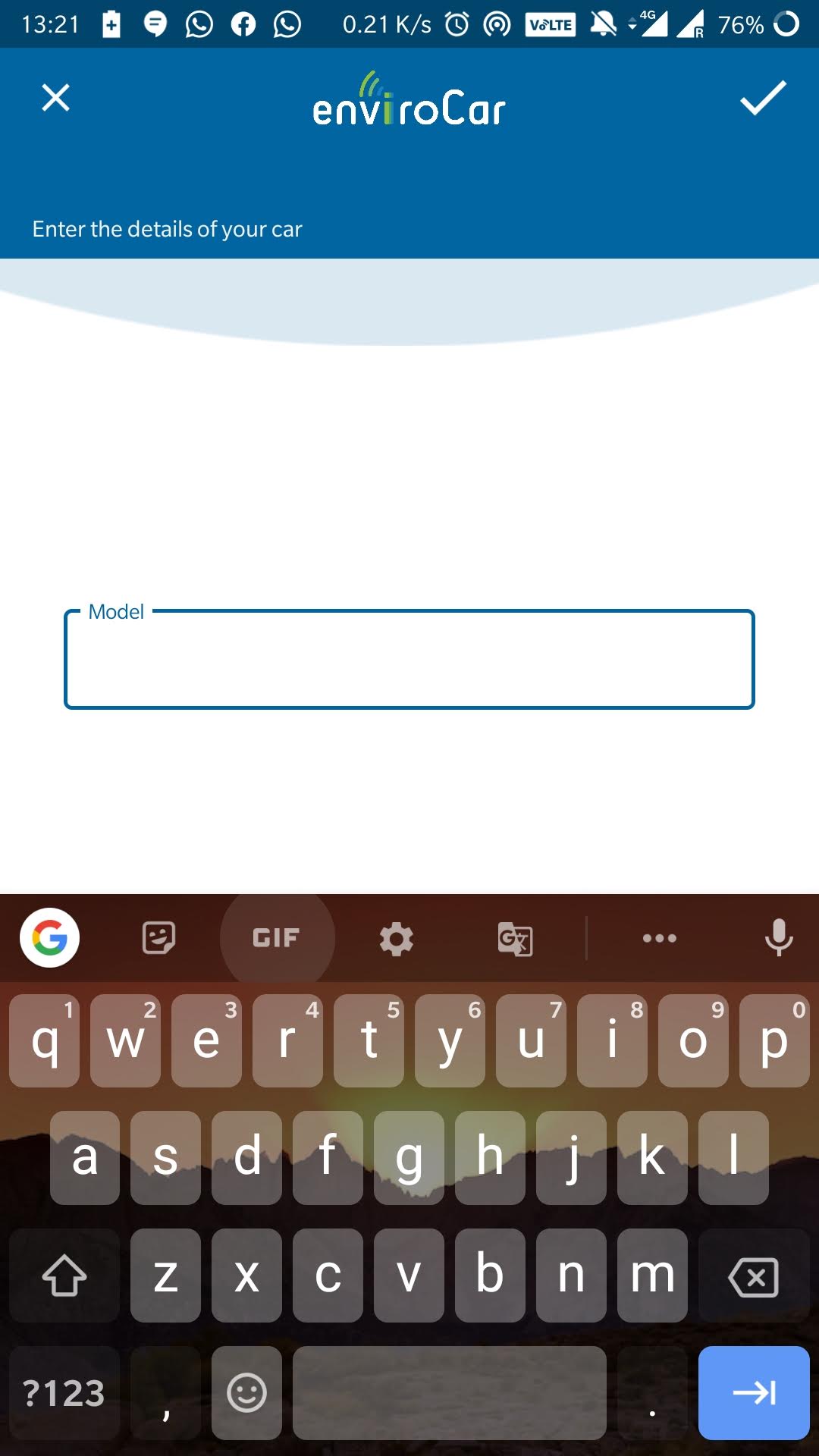 [UI-BUG]Car details form is transparent. · Issue #493 · enviroCar/enviroCar-app · GitHub