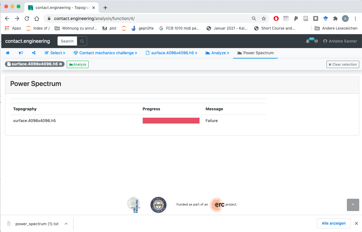 PSD Fails: Contact Challenge surface.4096x4096.h5 · Issue #595 · ContactEngineering/topobank ...