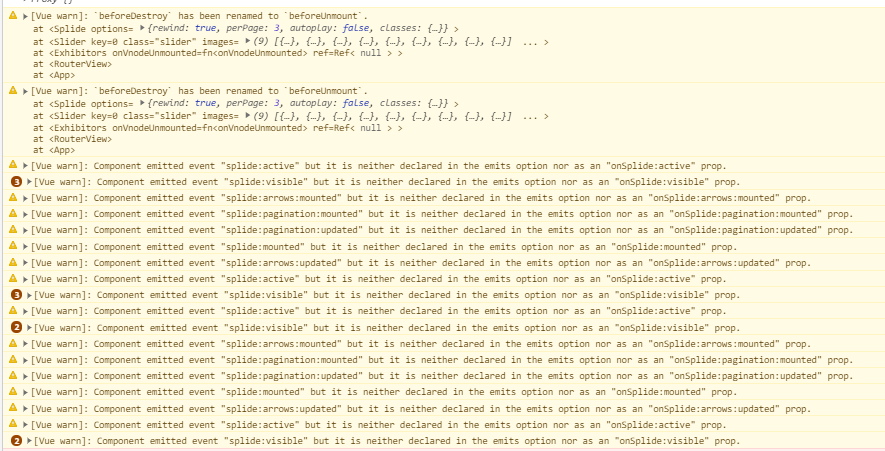 Emit and beforeUnmount VUE 3 · Issue #348 · Splidejs/splide · GitHub