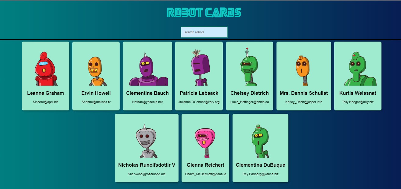 GitHub - mohammedalibouroud/Robot-Cards: ReactJS app