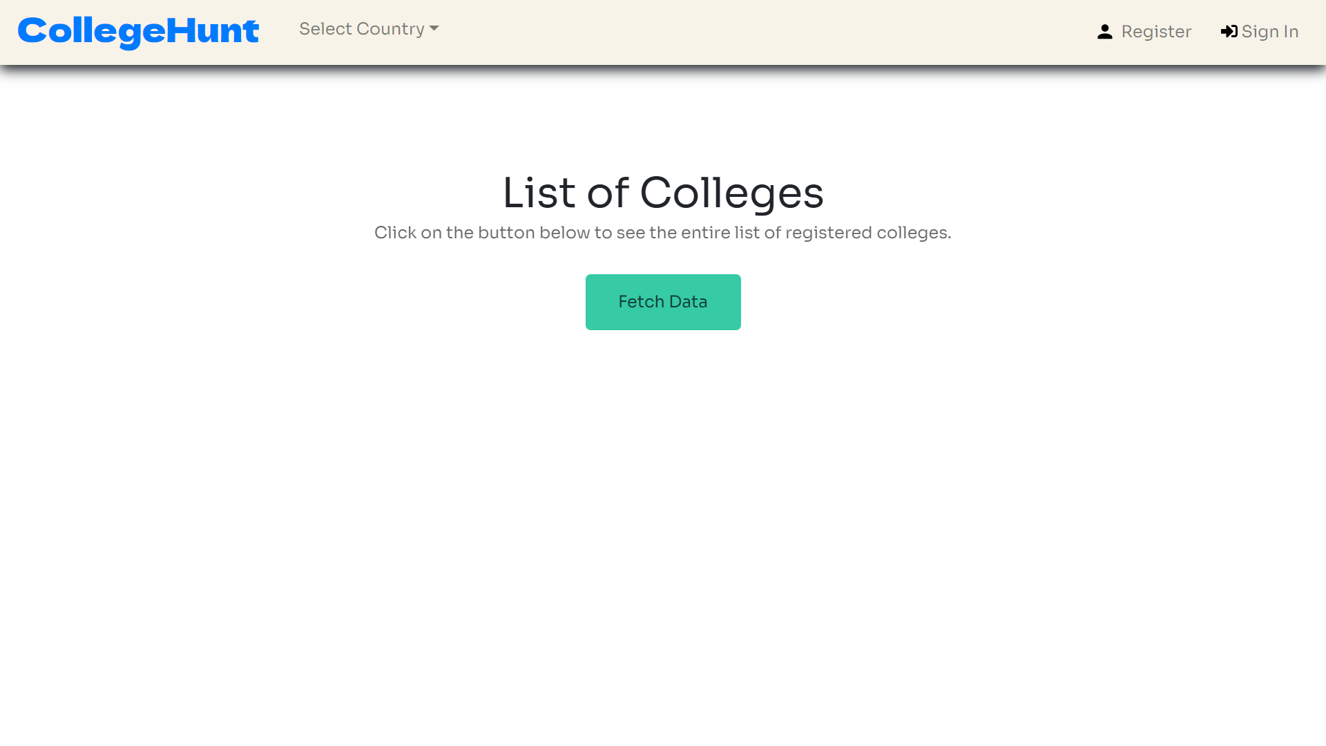 GitHub - Subrata91/college-catalogue: A front-end web app made with ...