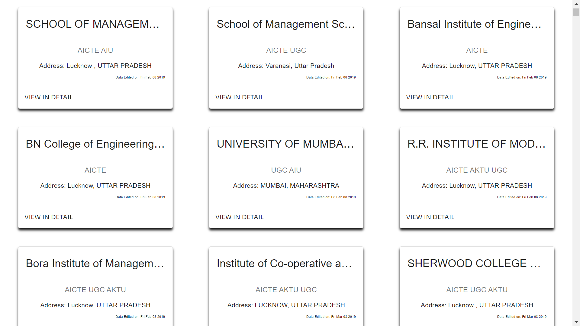 GitHub - Subrata91/college-catalogue: A front-end web app made with ...