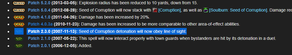 Seed of Corruption's explosion ignores LOS · Issue #4521 · azerothcore ...