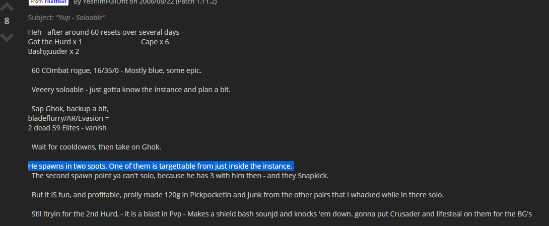 🐛 dungeon rare Ghok Bashguud spawn location · Issue #1085 · vmangos ...