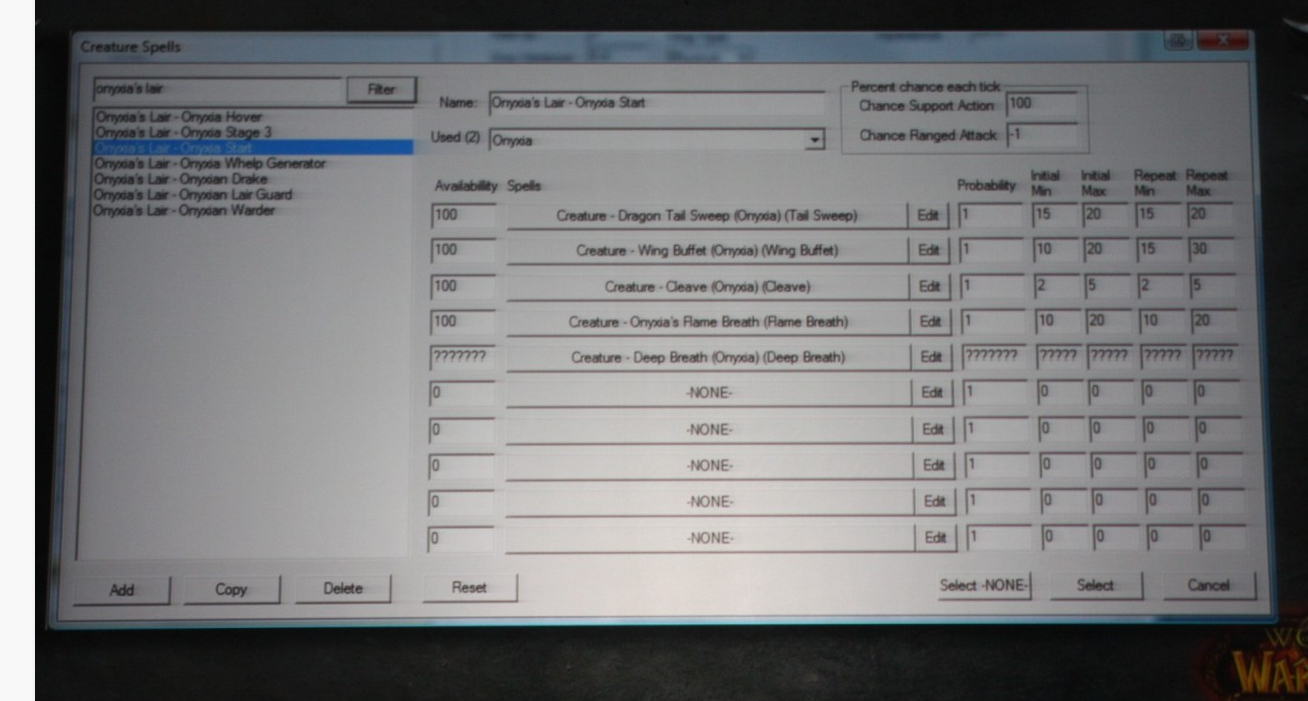 [Onyxia] Onyxia cleave timer · Issue #155 · azerothcore/mod-progression-system · GitHub