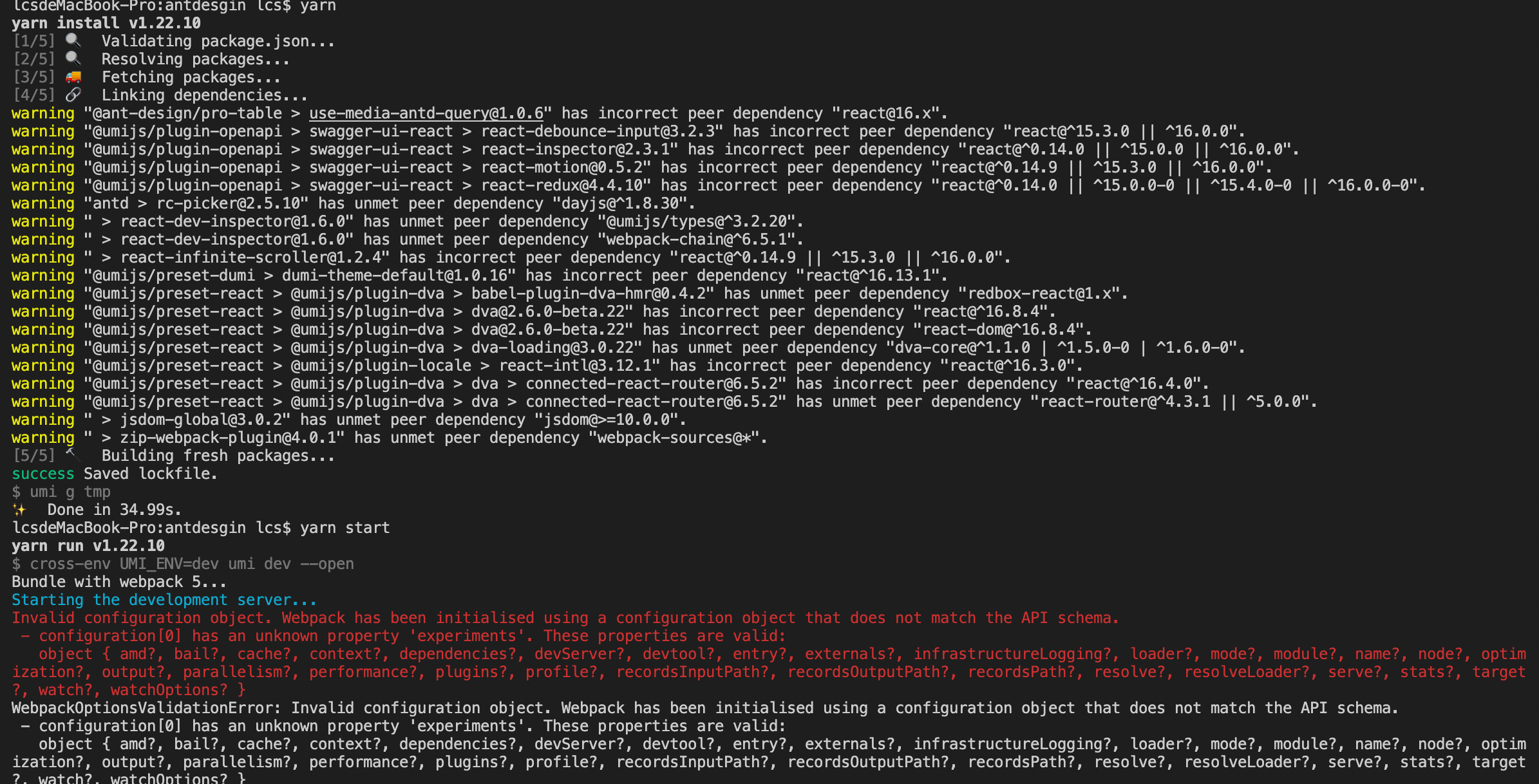 [Bug] 配置mfsu 后 国际化失效 并且删除mfsu 导致webpack 报错 · Issue #6963 · umijs/umi · GitHub