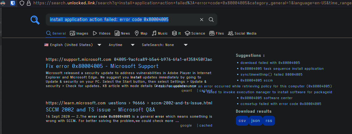 Bug: Suggestions overflow into results. · Issue #2083 · searxng/searxng · GitHub