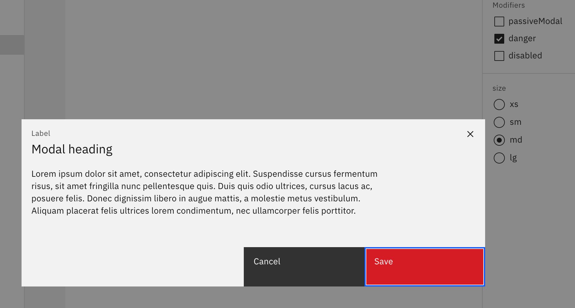 [a11y]: Focus on the less destructive action on a danger modal · Issue ...