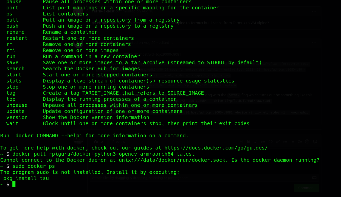 This tutorial shows how to run docker natively on Android, without VMs ...