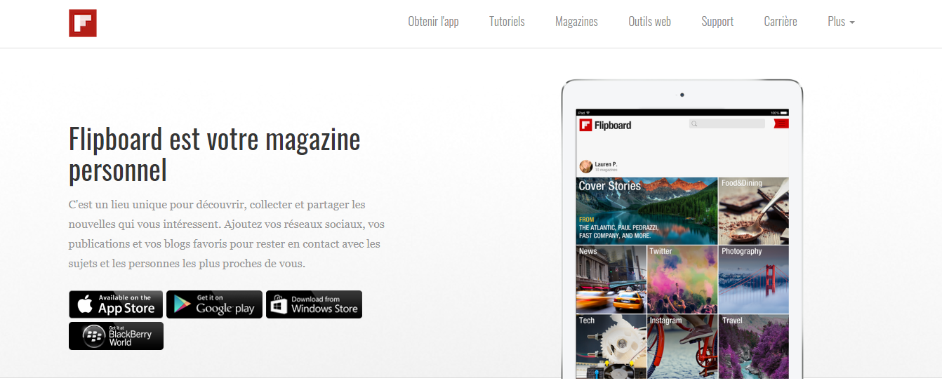 GitHub - madarrr/Flipboard-project: Online magazine page