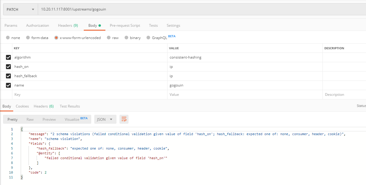 Kong Admin API Update Upstream bug · Issue #5338 · Kong/kong · GitHub