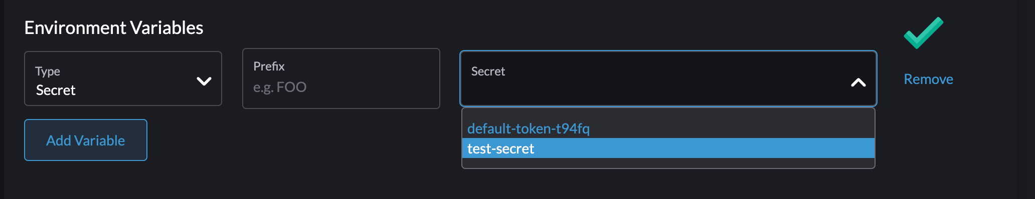 Secrets cannot be used as Environment Variables in Deployments · Issue ...