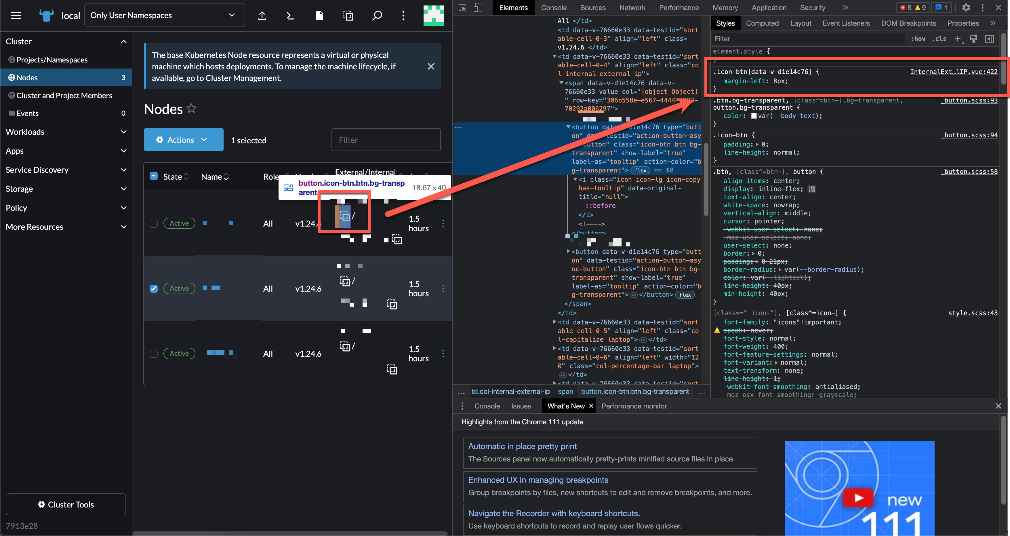 Machine/Node IP Copy icon is misaligned and compacted · Issue #8045 · rancher/dashboard · GitHub