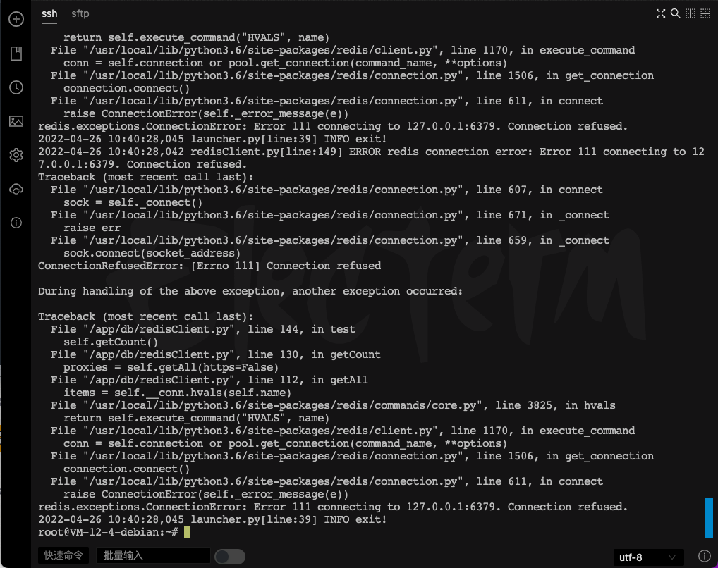 连接redis数据库出错了 · Issue #657 · jhao104/proxy_pool · GitHub